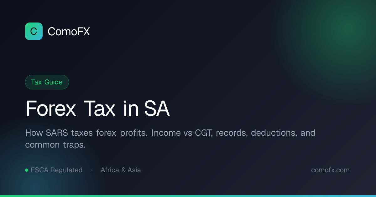 Forex Trading Tax in South Africa: SARS Guide (2026) | ComoFX